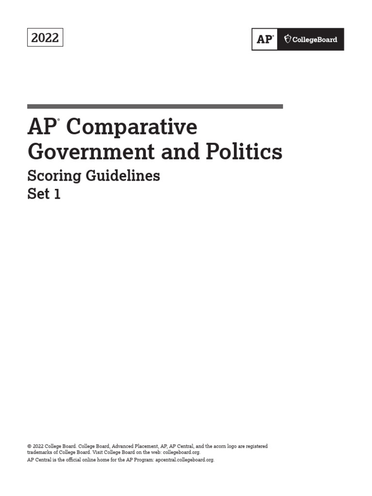 2022 FRQ Set1 Scoring Guide | PDF | Urbanization | Taxes