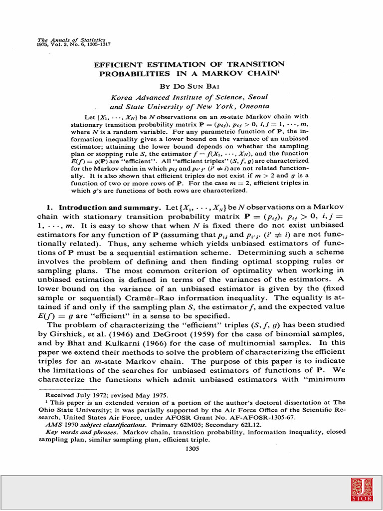 Digitizing The Annals of Statistics | PDF