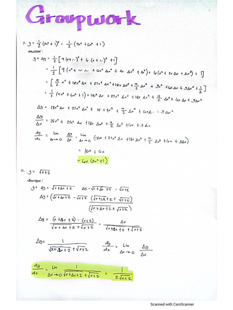 Groupwork (Derivative) | PDF