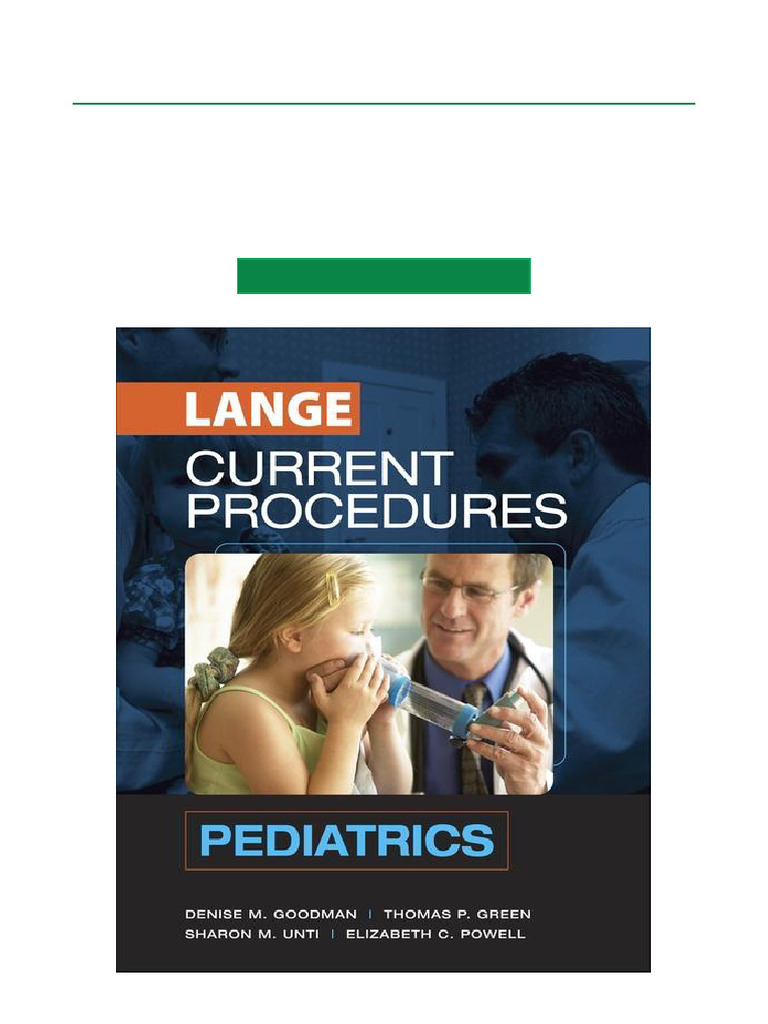 CURRENT Procedures Pediatrics - 1st Edition Complete Book Download ...