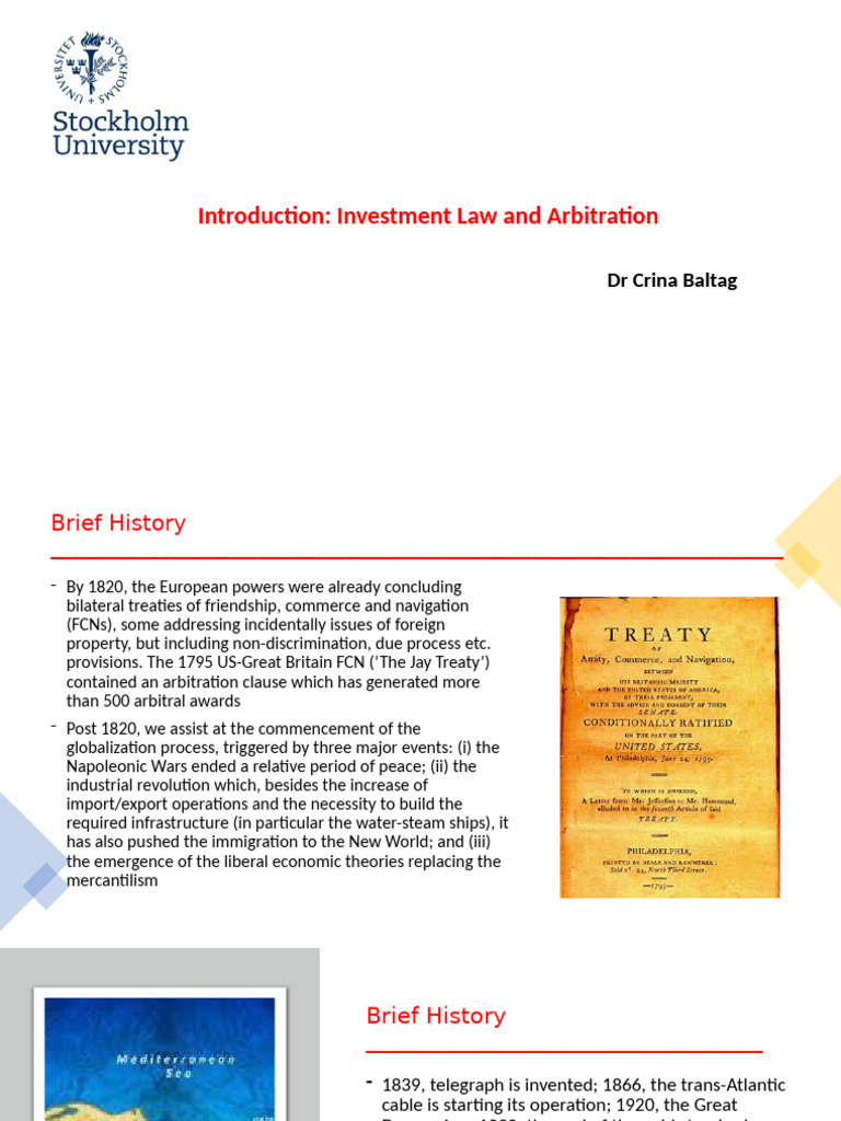 Investment Arbitration - Introduction - AIA | PDF | Treaty | International Relations