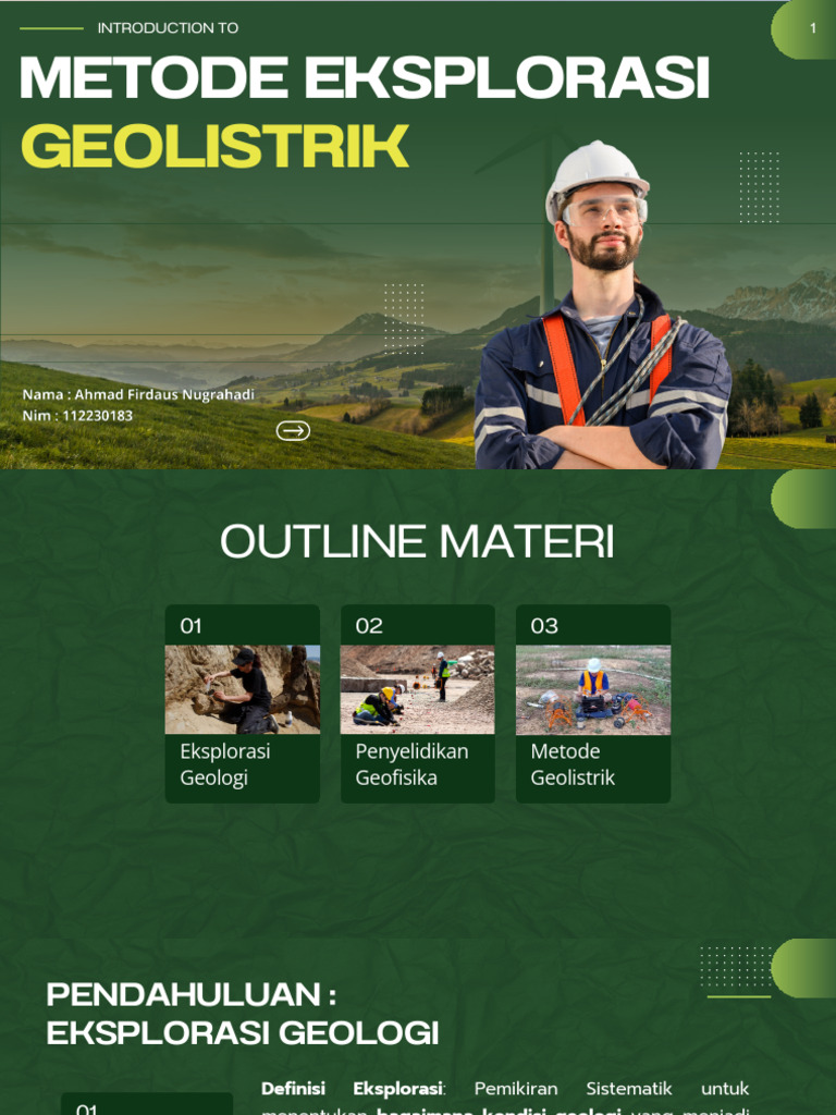 Geolistrik PPT_Ahmad Firdaus Nugrahadi | PDF
