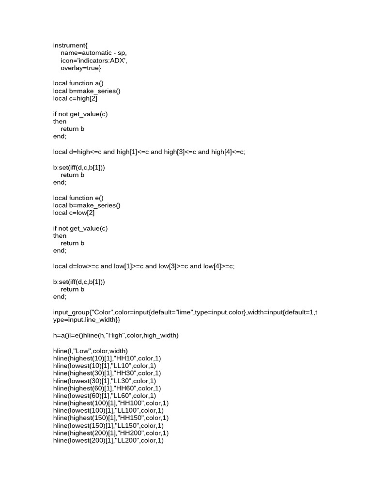Broker10 Trading Indicator Script | PDF