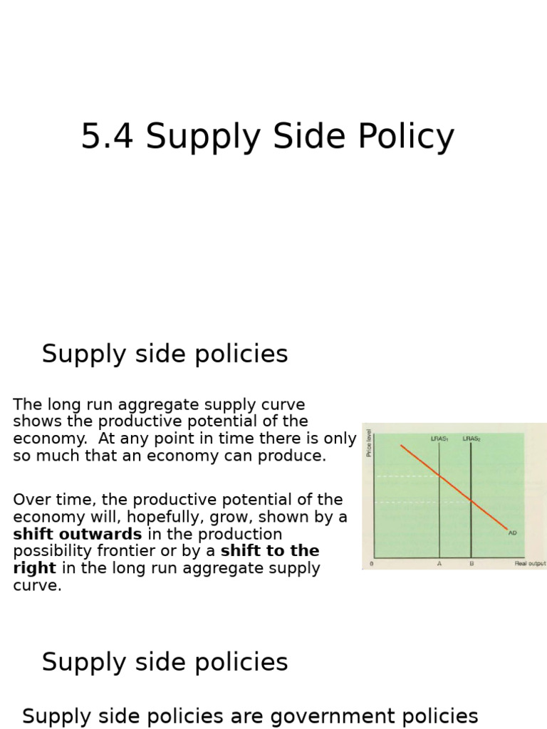 5.4 Supply Side Policy Students | PDF | Supply Side Economics ...
