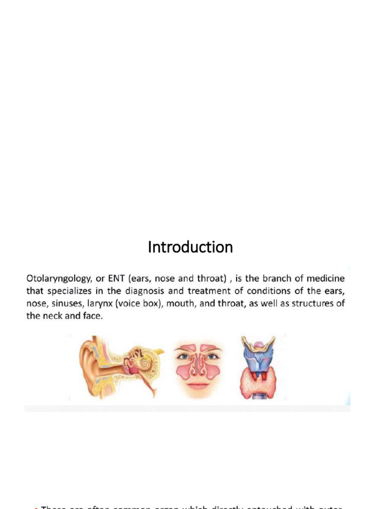 ENT For Nursing | PDF