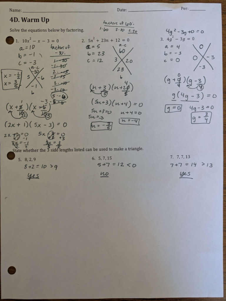 4D - Triangle Congruence Shortcuts | PDF