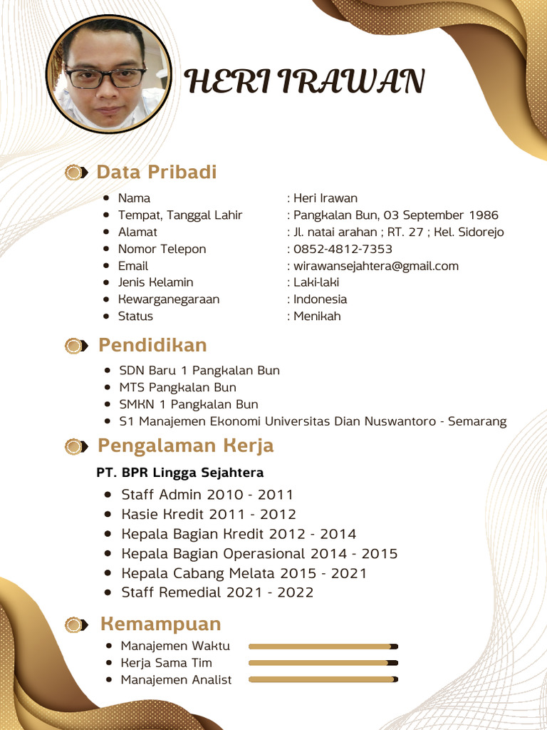 CV Heri Irawan Fix | PDF