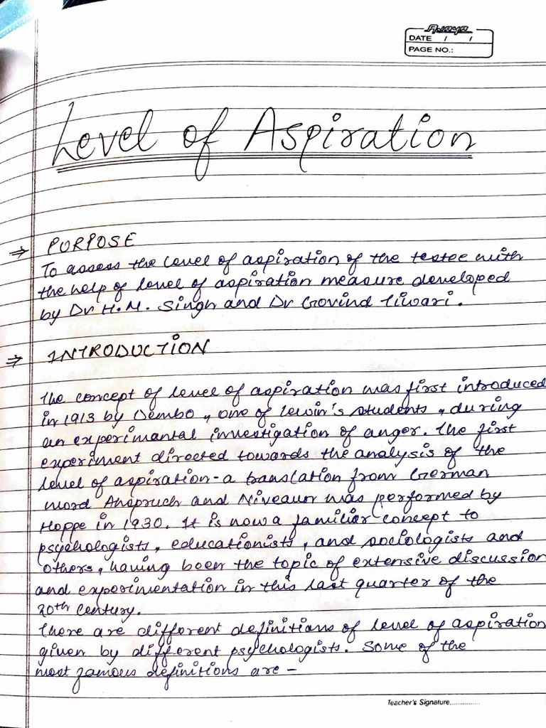 Aspiration | PDF