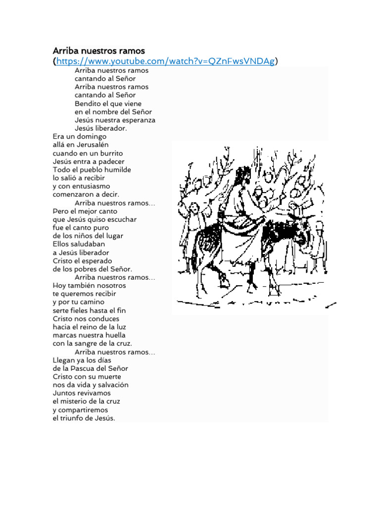 Letra de "Arriba Nuestros Ramos" | PDF
