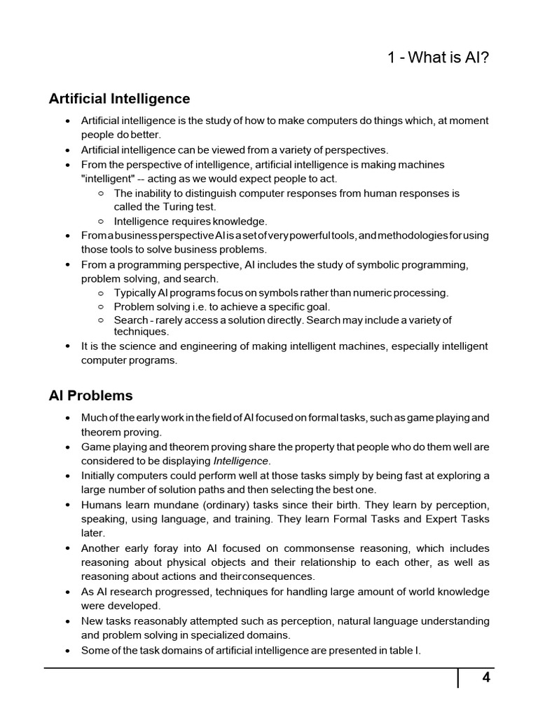 Ai All Unit Notes | PDF | Artificial Intelligence | Intelligence (AI ...