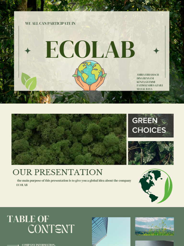 Ecolab: Leadership in Sustainability & Innovation | PDF | Empowerment ...