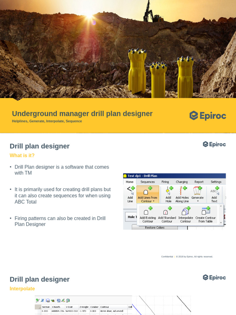 01-04 Underground Manager Drill Plan Designer Step2 | PDF