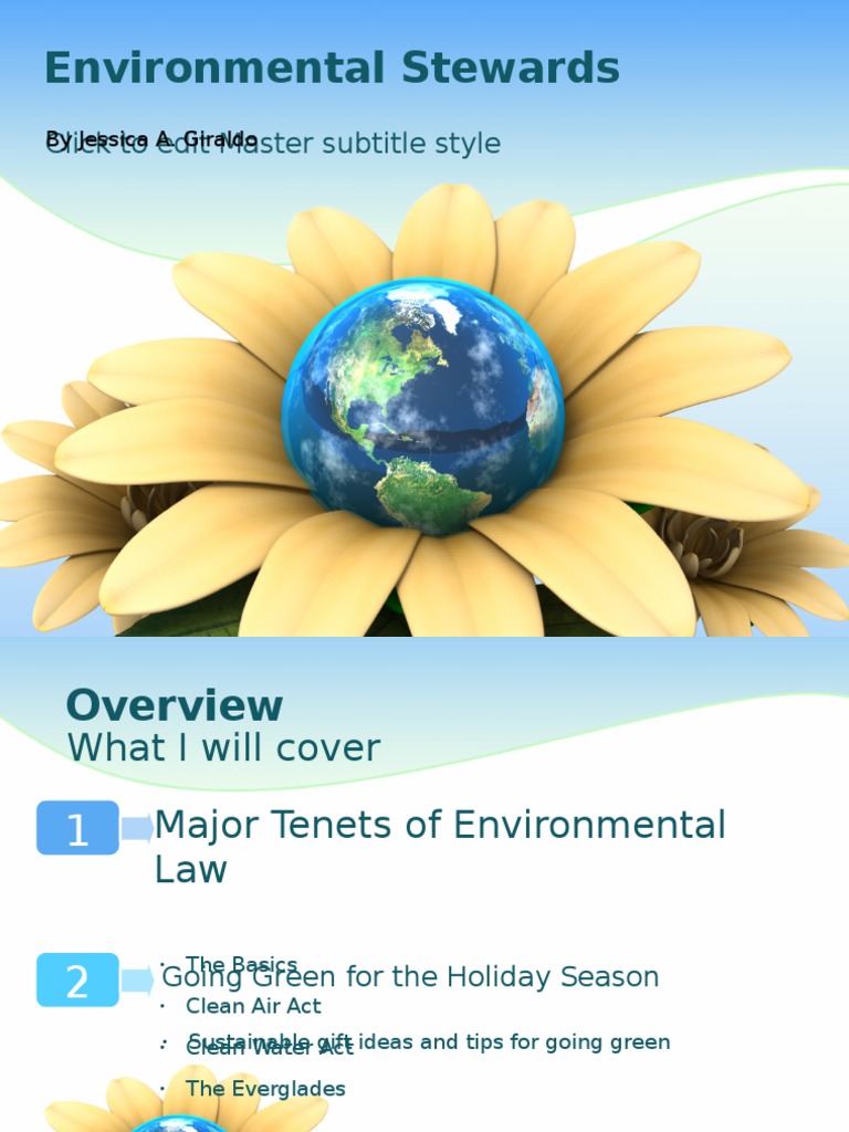 An Overview of Major Environmental Laws and Sustainable Holiday ...