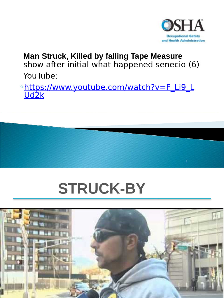 05 Struck by Slide Presentation | PDF | Personal Protective Equipment ...