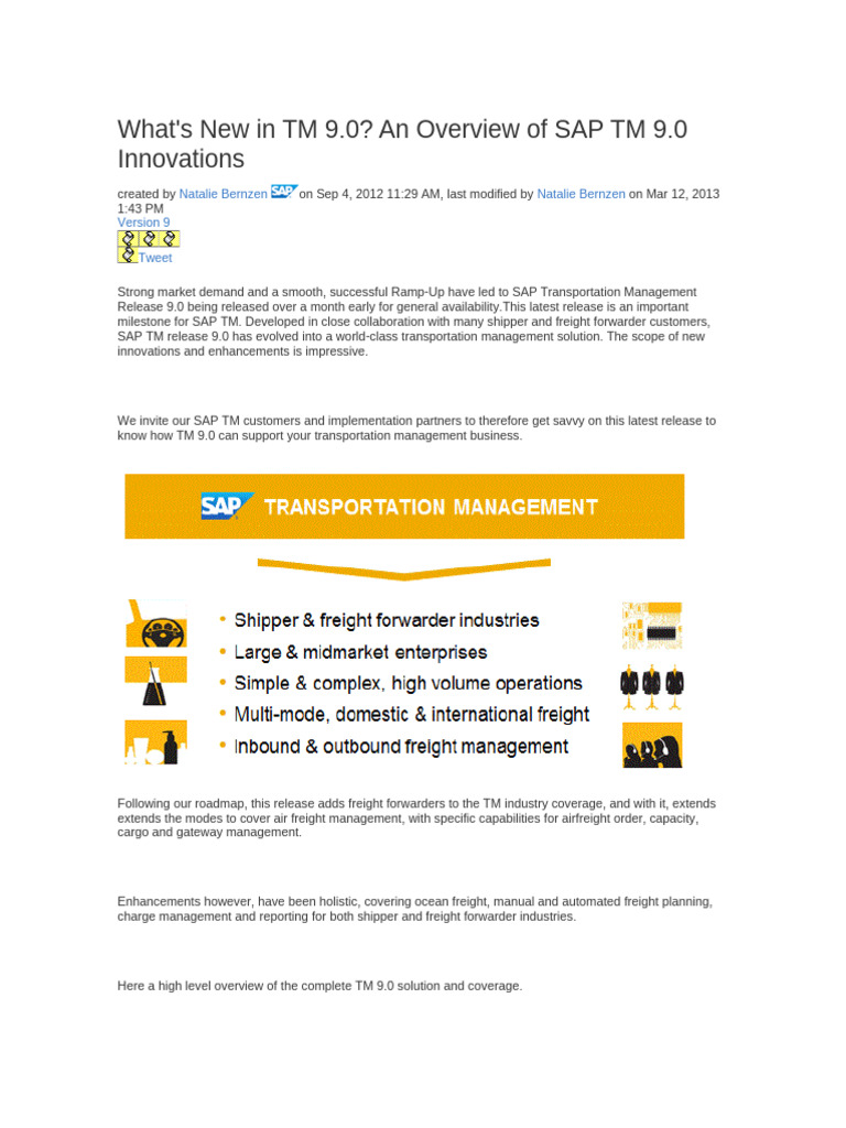 What's New in TM 9.0 | PDF