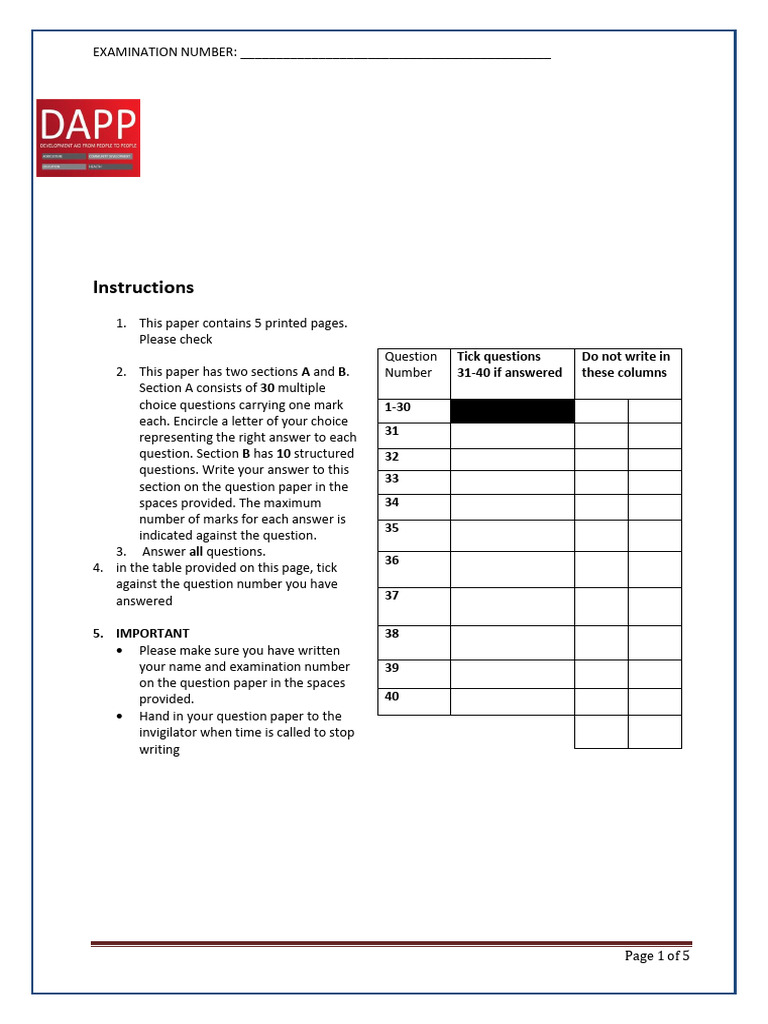 2018 Dapp Mock Social 2018 | PDF | Malawi | Moses
