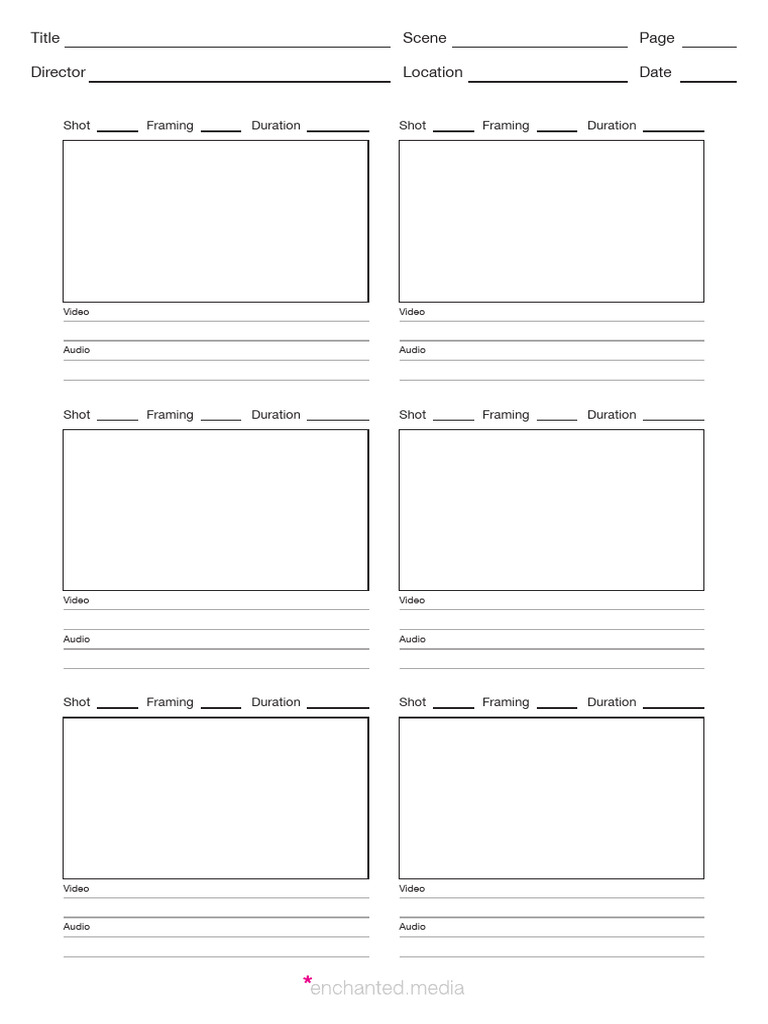 Storyboard Detailed Portrait - EnchantedMedia | PDF