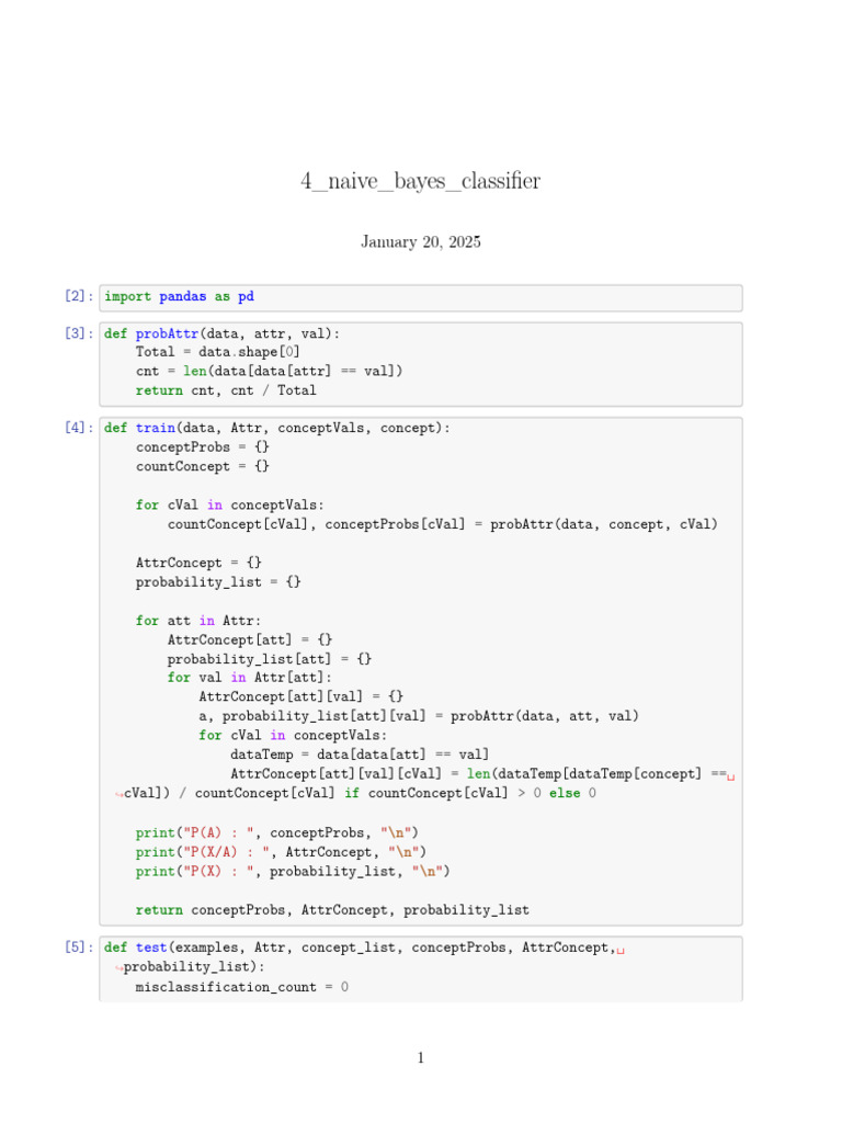 4_naive_bayes_classifier | PDF | Climate | Earth Sciences