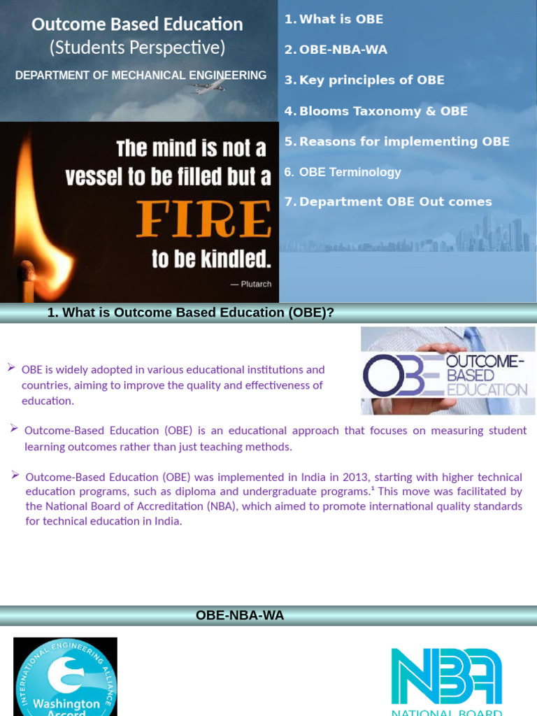OBE - PPT For Students | PDF | Educational Assessment | Intelligence