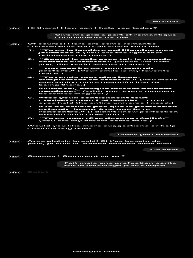 Conversation Summary Request | PDF