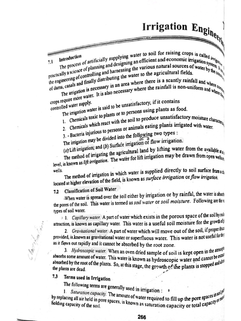 Irrigation Engineering | PDF