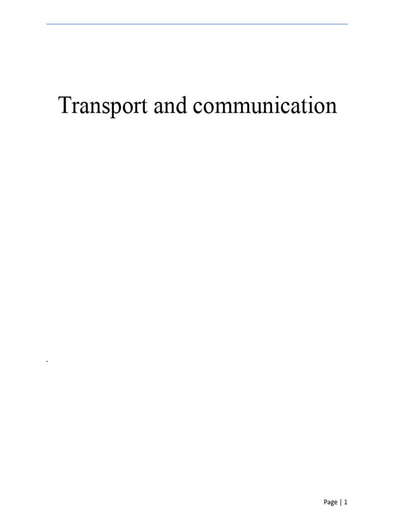 11 Transport and Communication | PDF | Port | Indus River