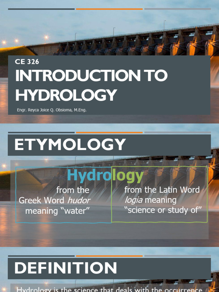Introduction to Hydrology Basics | PDF | Water Cycle | Hydrology