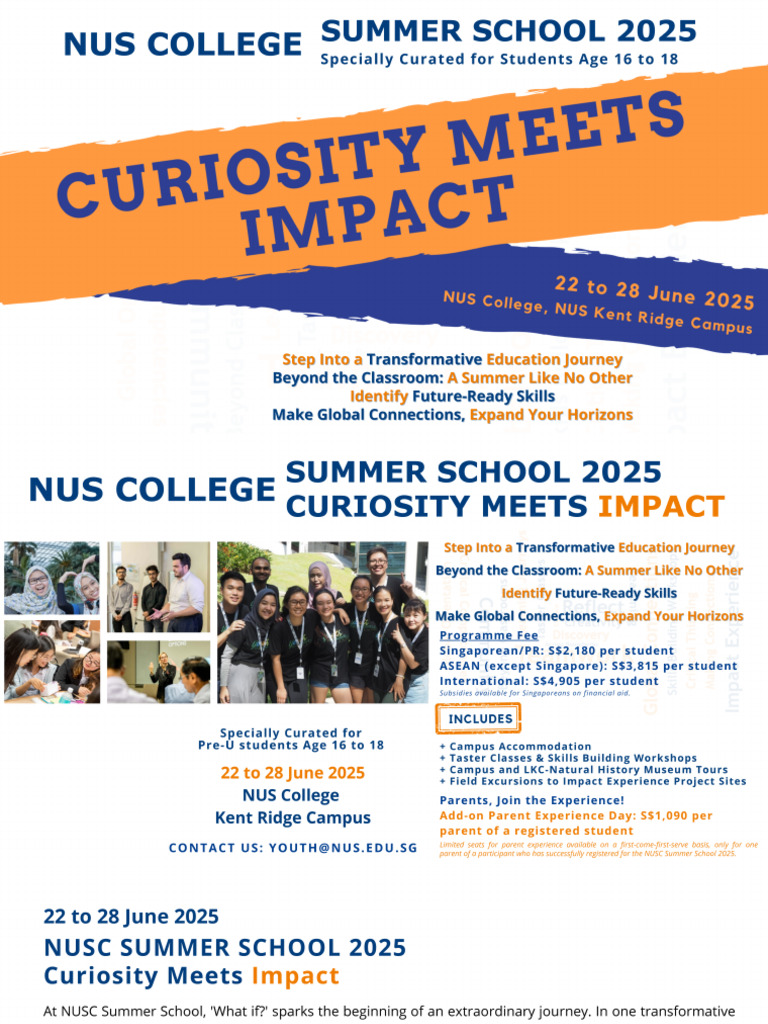 SmartWay - Brochure - NUSC Summer School 2025 | PDF