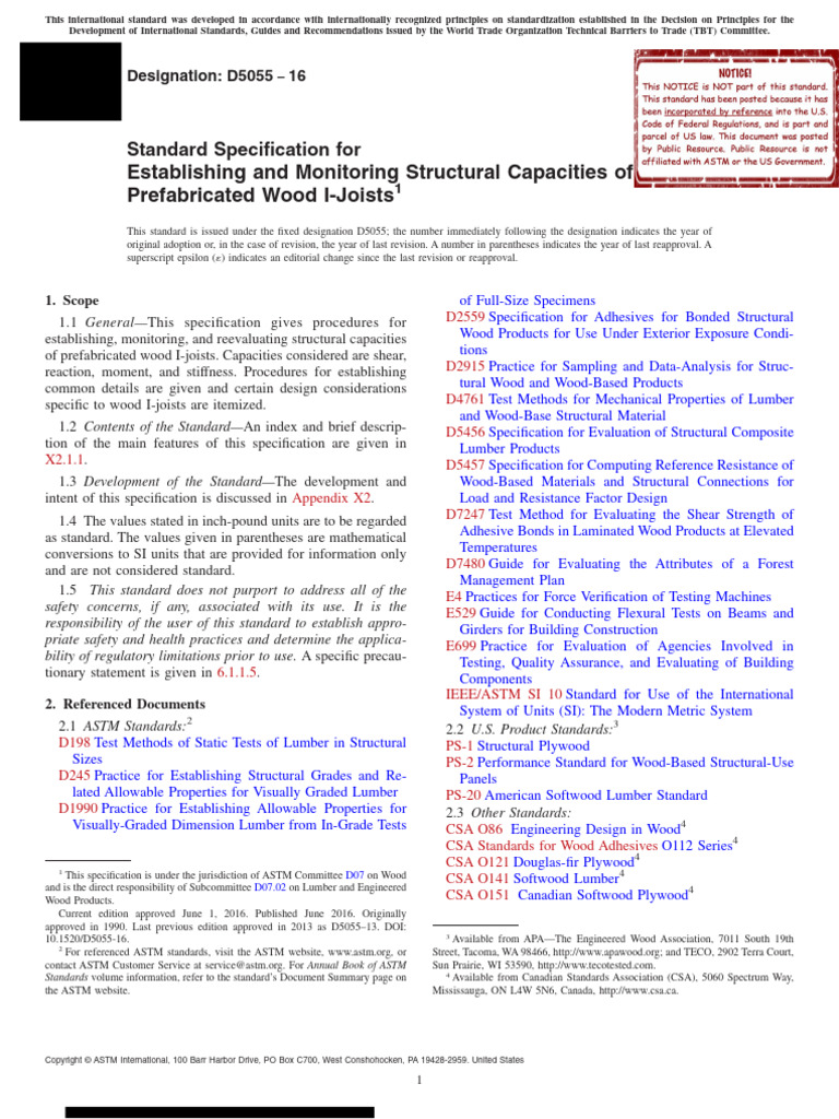 Astm.d5055.16 2 | PDF | Lumber | Wood