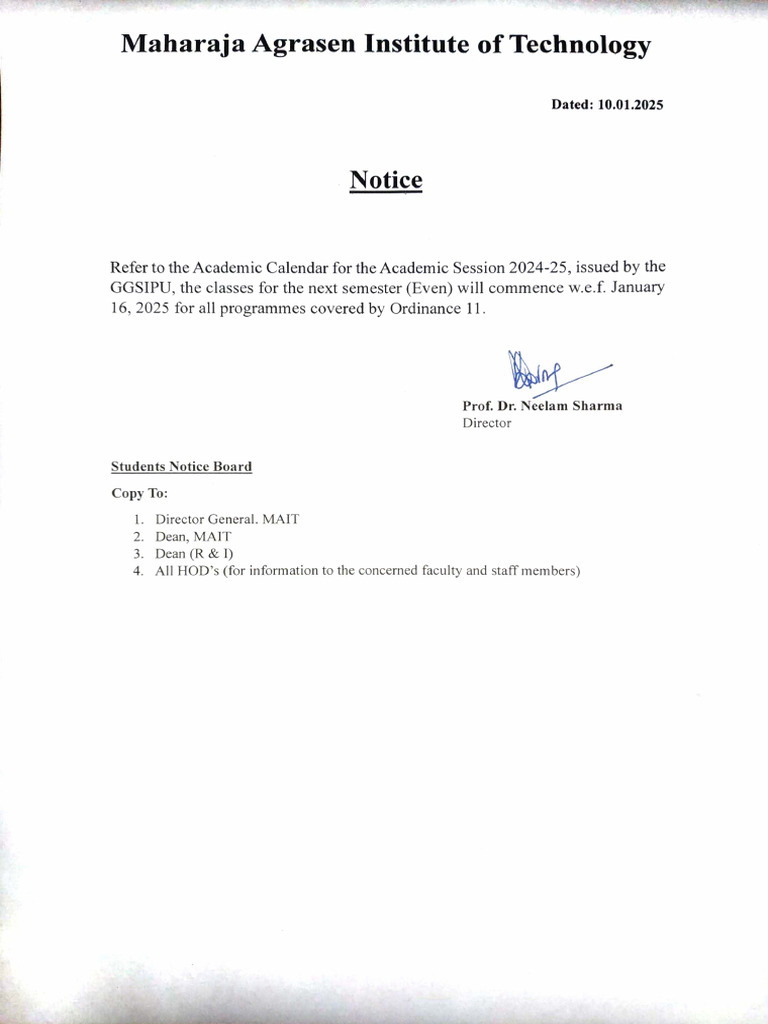 Commencement For The Academic Session 2024-25 | PDF