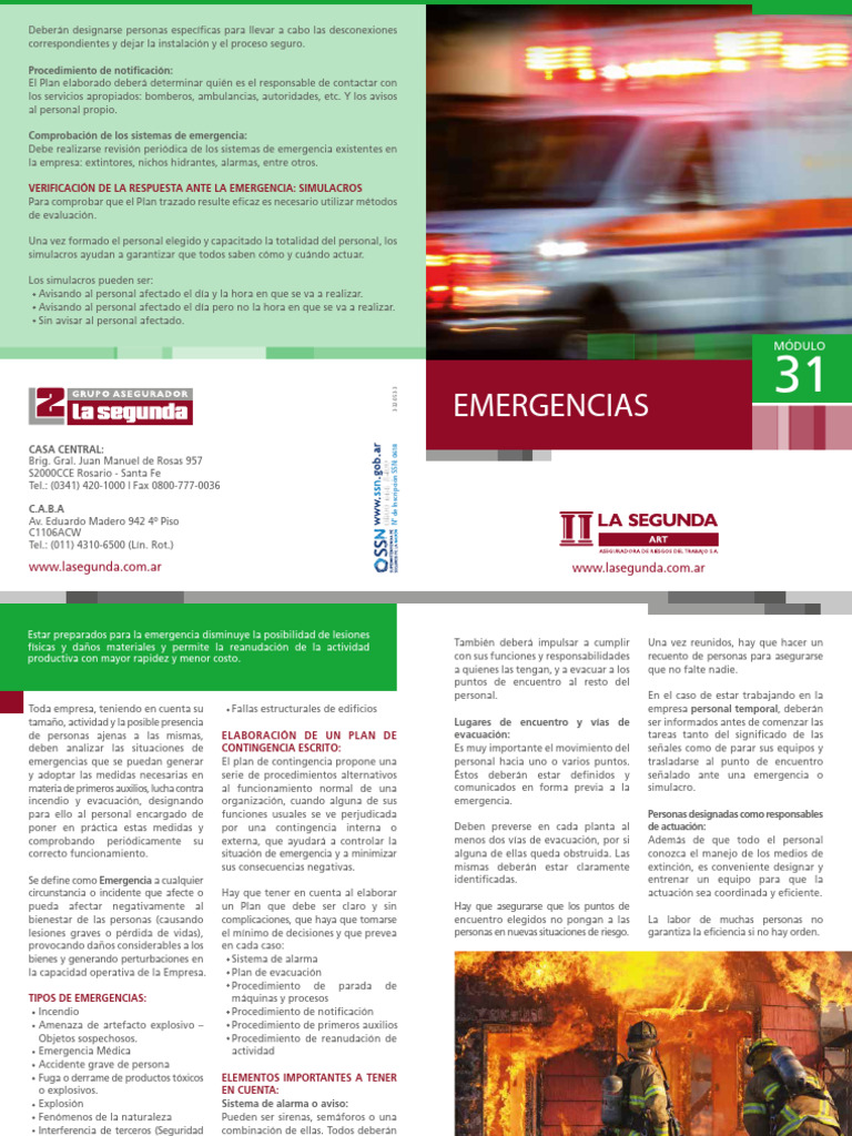 Módulo 31 - Emergencias | PDF | Alarma de seguridad