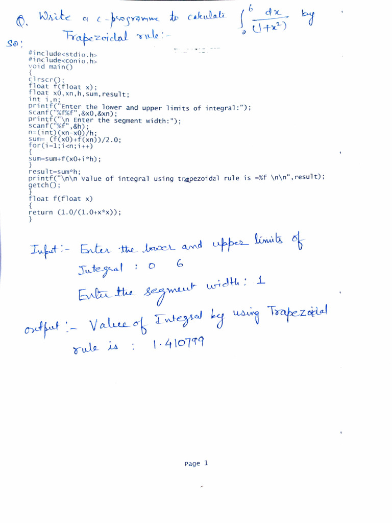 Trapezoidal Rule | PDF