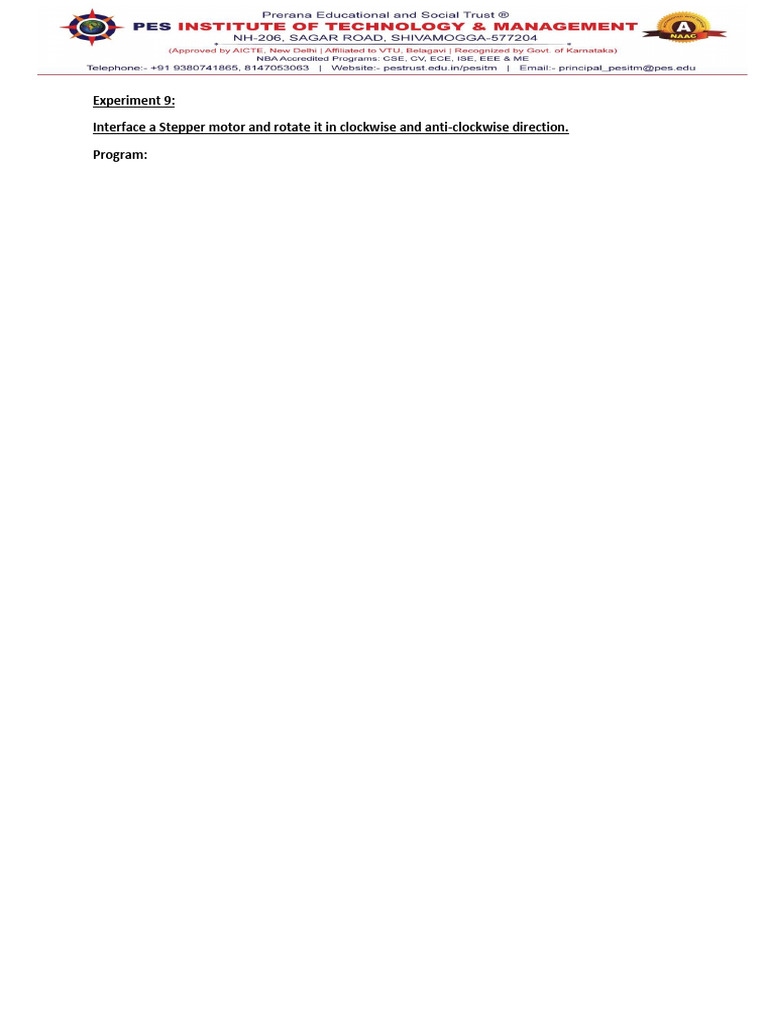 Embedded System Hardware Exp | PDF | Computer Programming | Computer Science