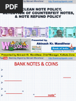 Soiled and Mutilated Notes | PDF | Reserve Bank Of India | Legal Tender