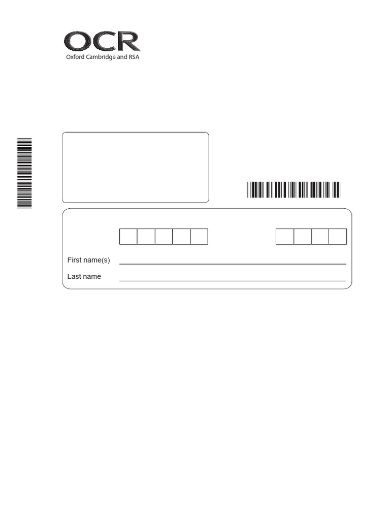 June 2019 QP - Paper 2 OCR (A) Biology As-Level | PDF | Staining | Virus