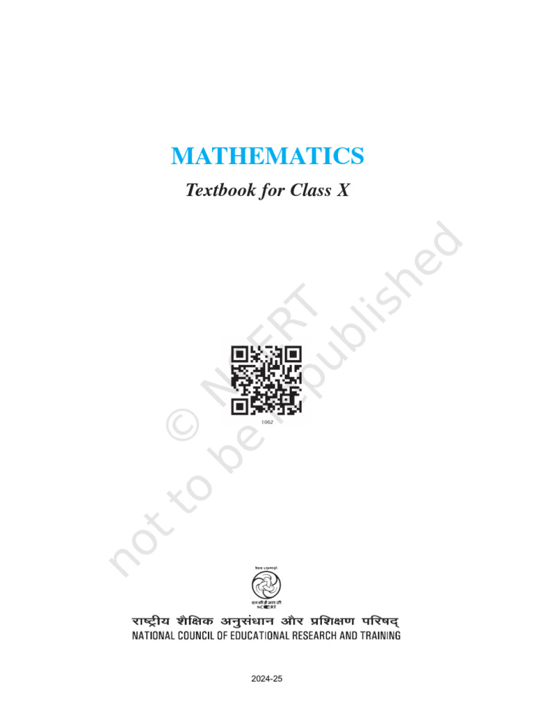 Class X NCERT Mathematics Book | PDF | Prime Number | Factorization