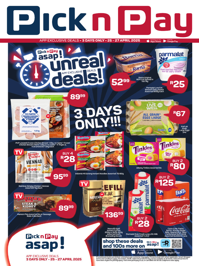 BLNTHS37331 03 25042025 27042025 PnP+asap-Specials | PDF | Foods