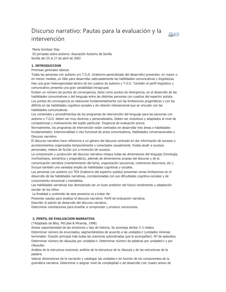 Discurso Narrativo | PDF