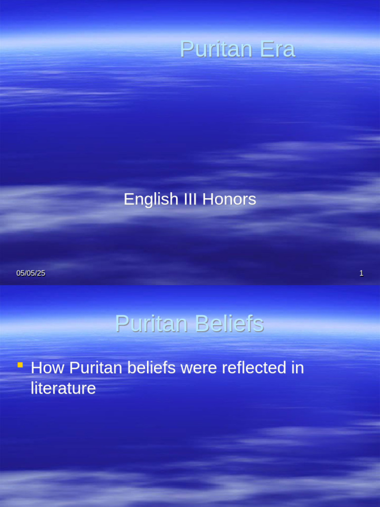 Puritan Era | PDF | Puritans | Revelation