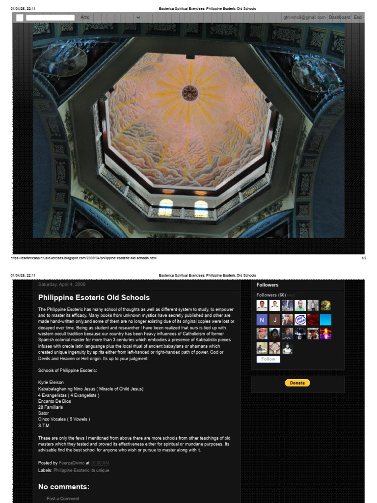 Esoterica Spiritual Exercises - Philippine Esoteric Old Schools | PDF ...