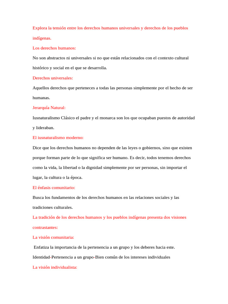 Explora La Tensión Entre Los Derechos Humanos Universales y Derechos de ...