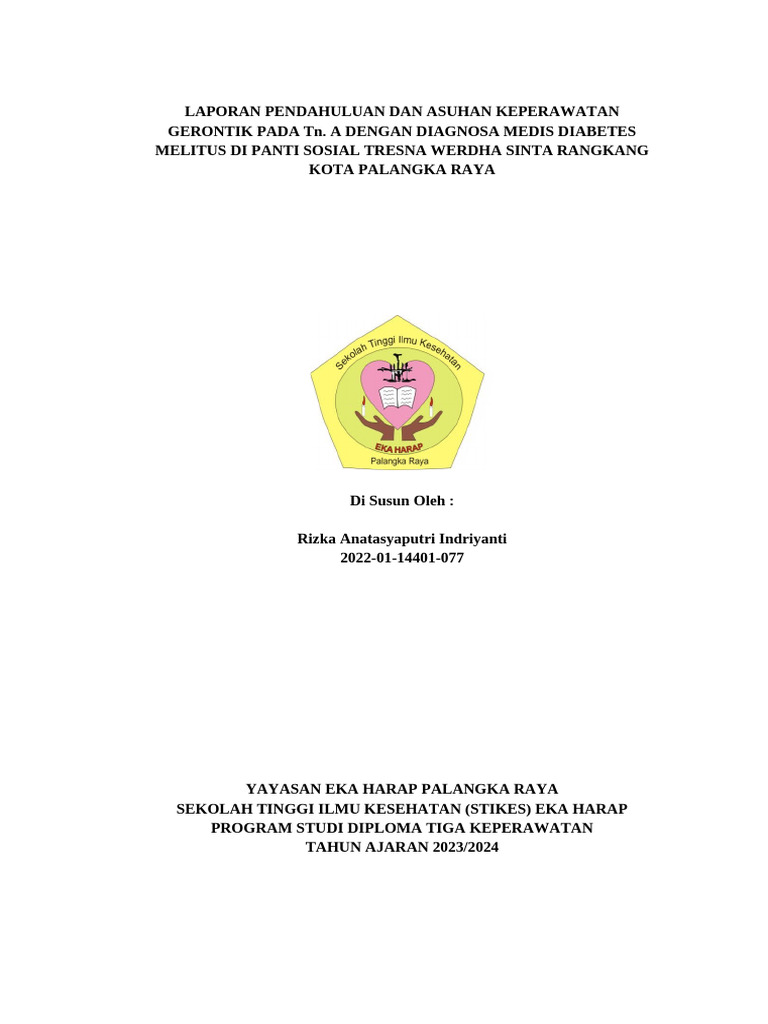 LP - & - Askep - DM - Gerontik - ( - Rizka - Anatasyaputri - ) REVISI 2 | PDF