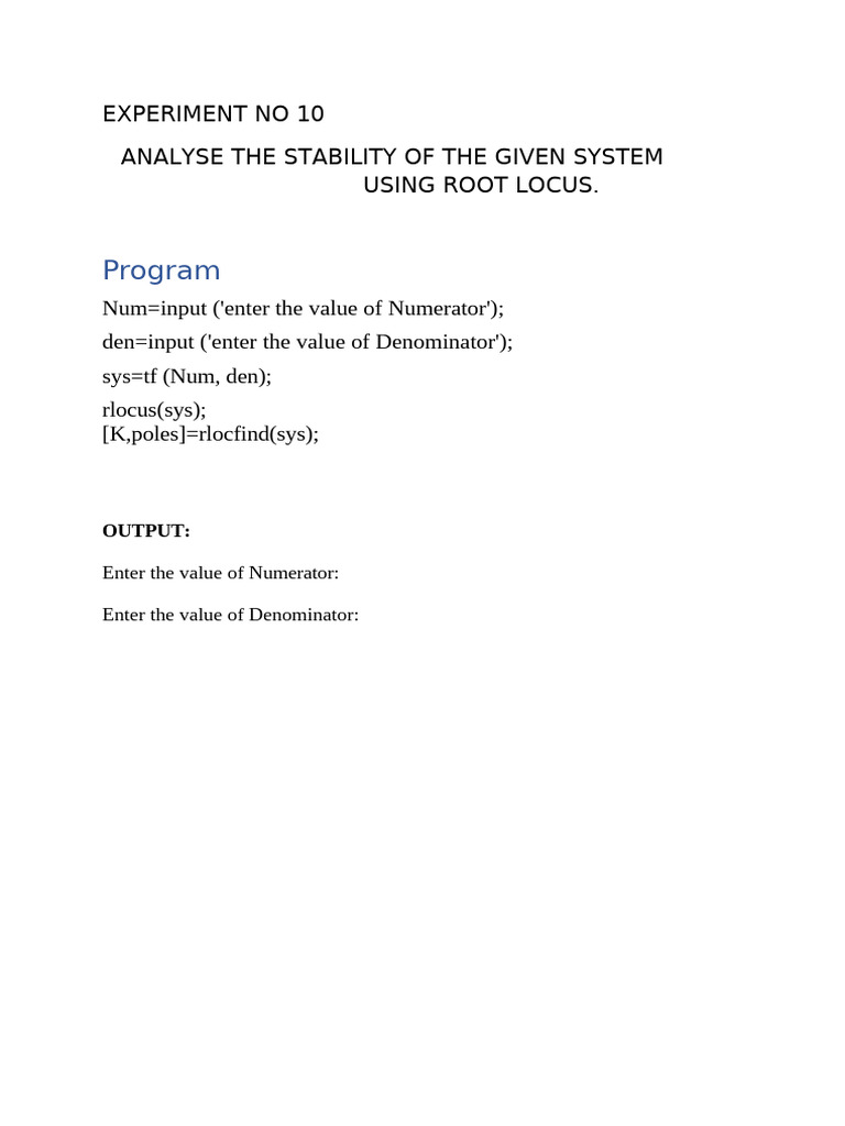 Experiment No 10 | PDF