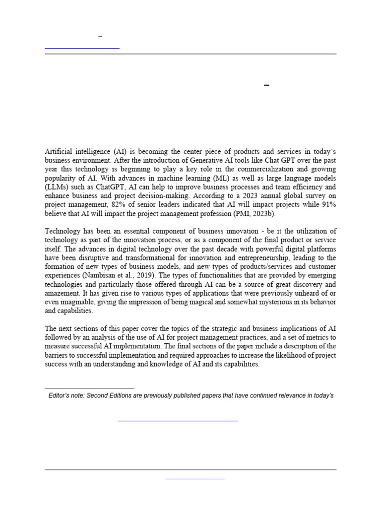 Through The Looking Glass of AI - Proj Management in Wonderland | PDF | Artificial Intelligence ...