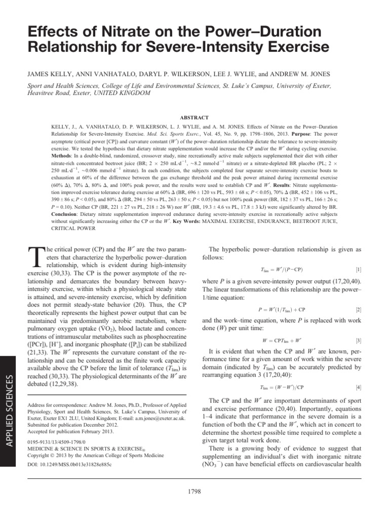 Kelly_et_al_Effects_of_Nitrate_on_the_Power–Duration_Relationship | PDF ...