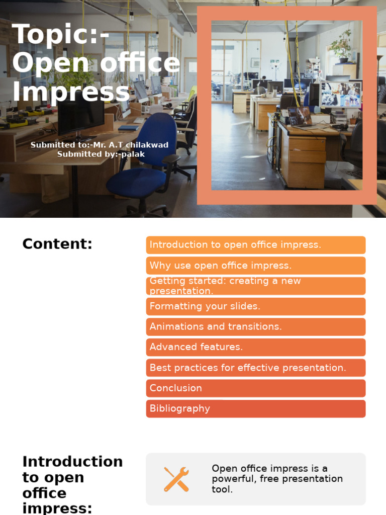 OpenOffice Impress: A Comprehensive Guide | PDF | Multimedia | Page Layout