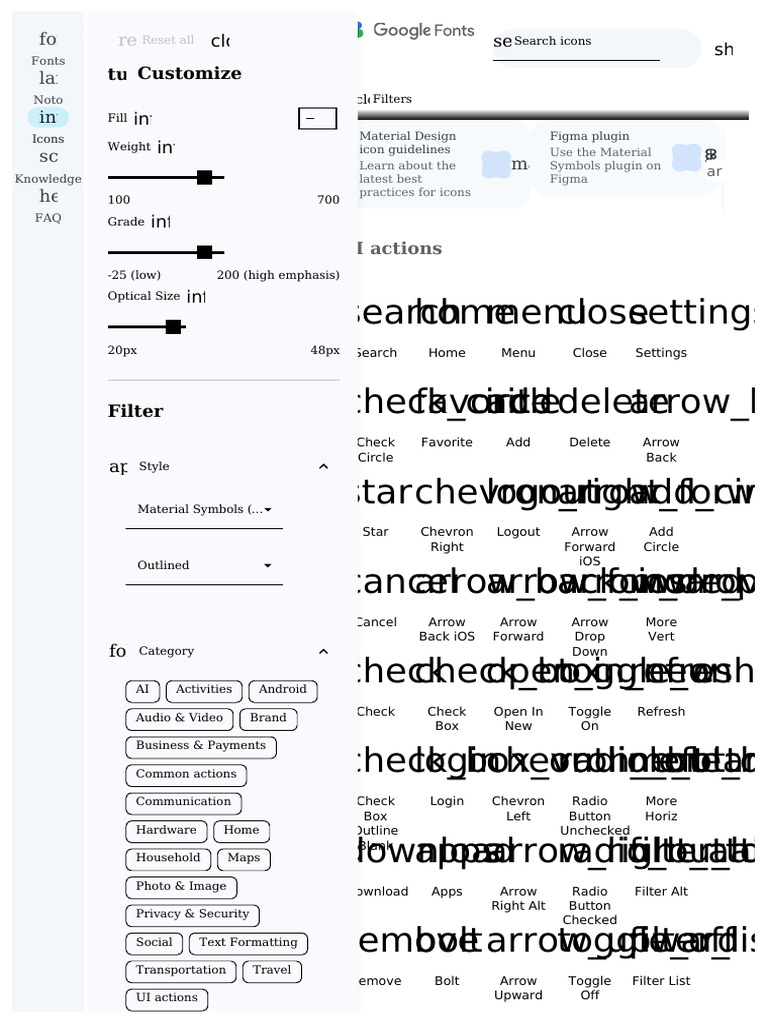 Material Symbols & Icons - Google Fonts | PDF | Icon (Computing) | Ios