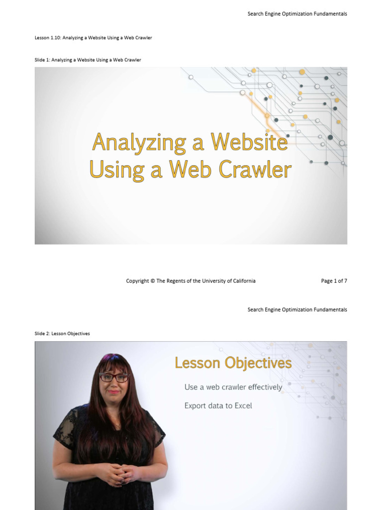 11 Analyzing A Website Using A Web Crawler | PDF