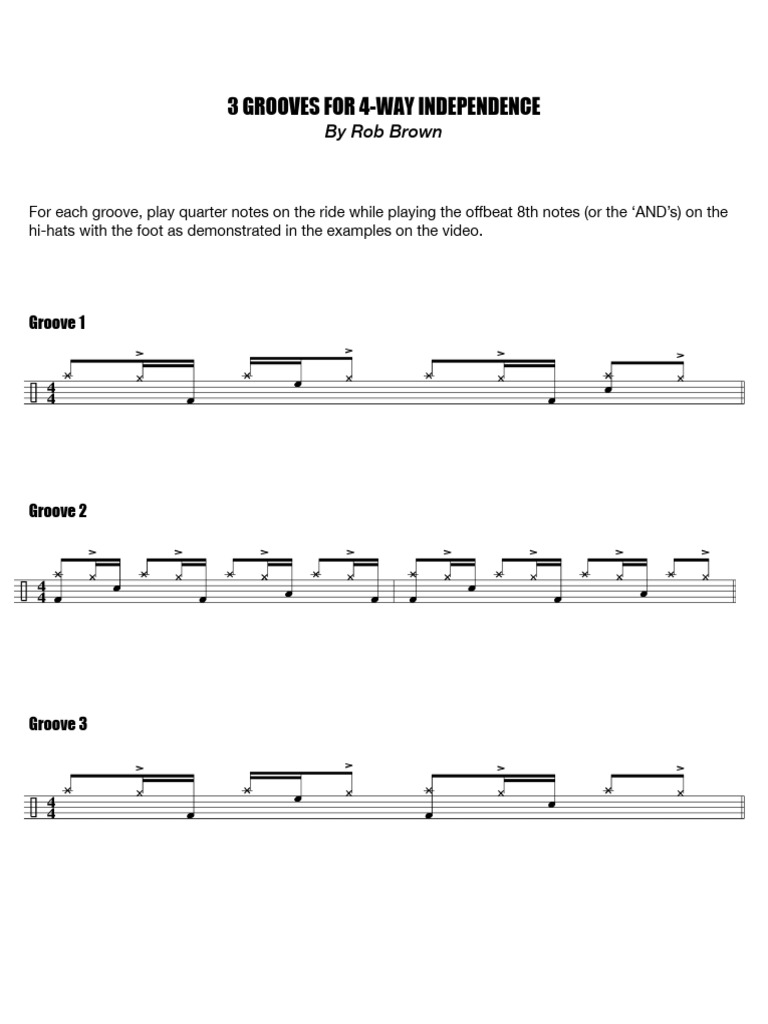 3 Grooves For Independence | PDF