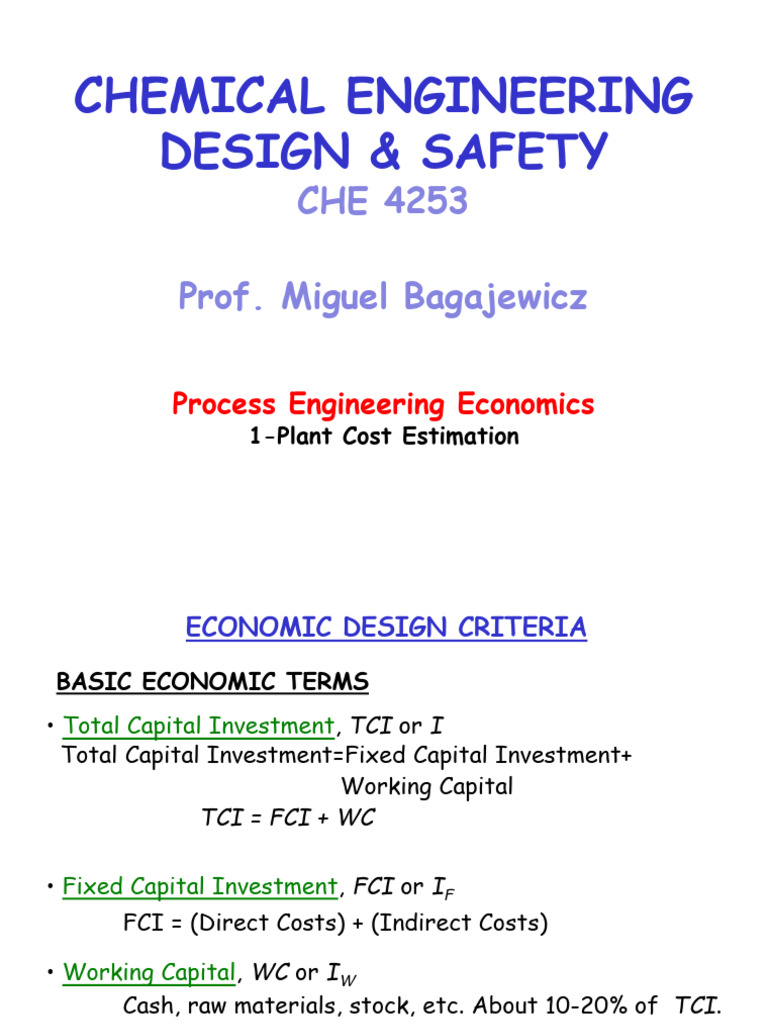 Process Economics in Chemical Engineering | PDF | Depreciation | Economies